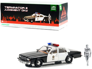 1/18 Greenlight Terminator 2 Judgement Day 1987 CHEVROLET POLICE CAR W ...