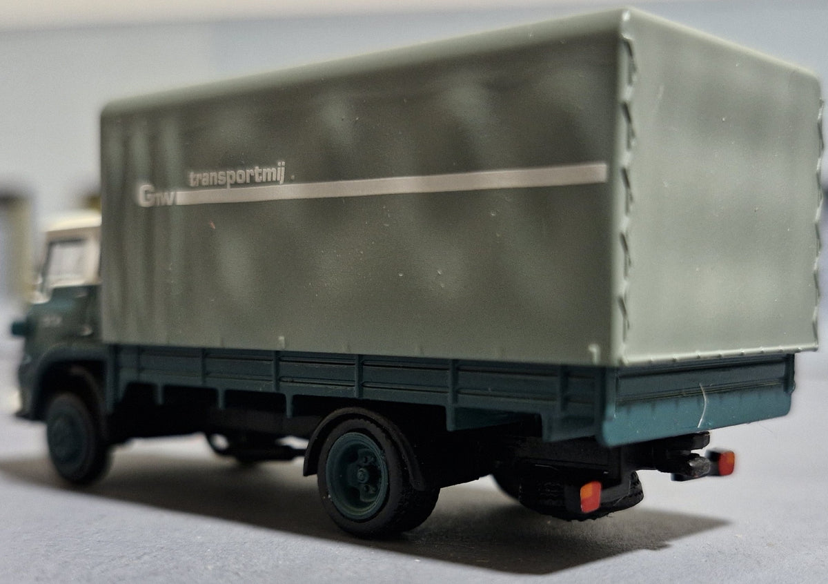 1/87 Scale Brekina Ho 1960 Bedford Tk Low-Side Truck With Canvas Cover ...