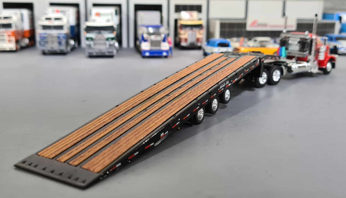 1/64 SCALE DCP PETERBILT 389 BINKLEY & HURST WITH TRI TILTING TALBERT ...