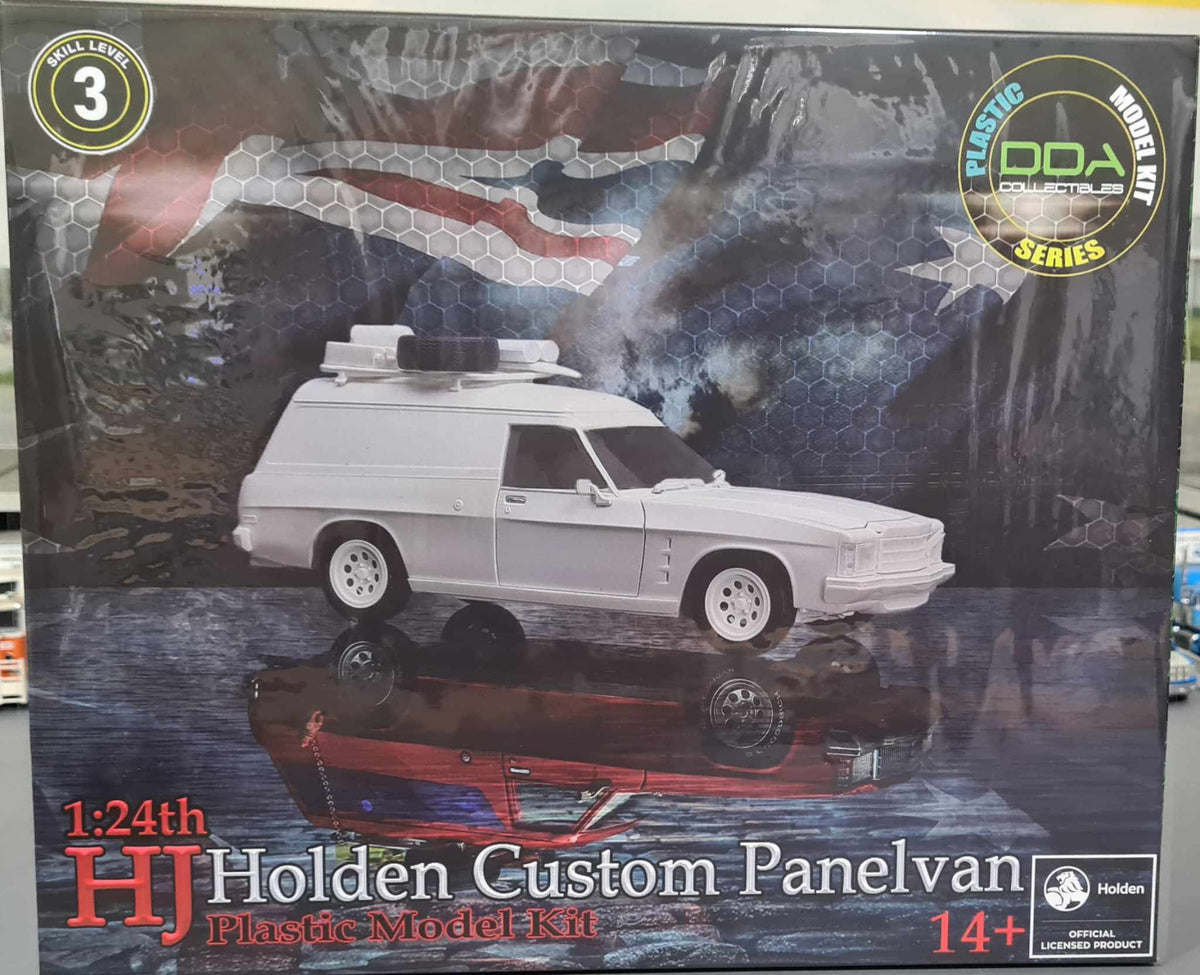 1/24TH HJ HOLDEN CUSTOM PANELVAN PLASTIC MODEL KIT IN DISPLAY BOX ...