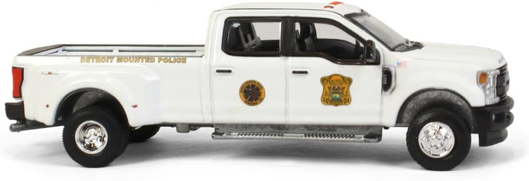 1/64 Greenlight 2017 Ford F-350 Dually Detroit Michigan Mounted Police ...