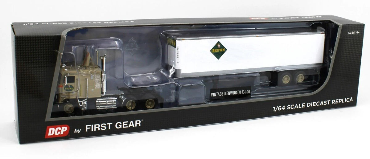 Dcp / First Gear Kenworth K100 Brown Transport Corp With Vintage 40Ft ...
