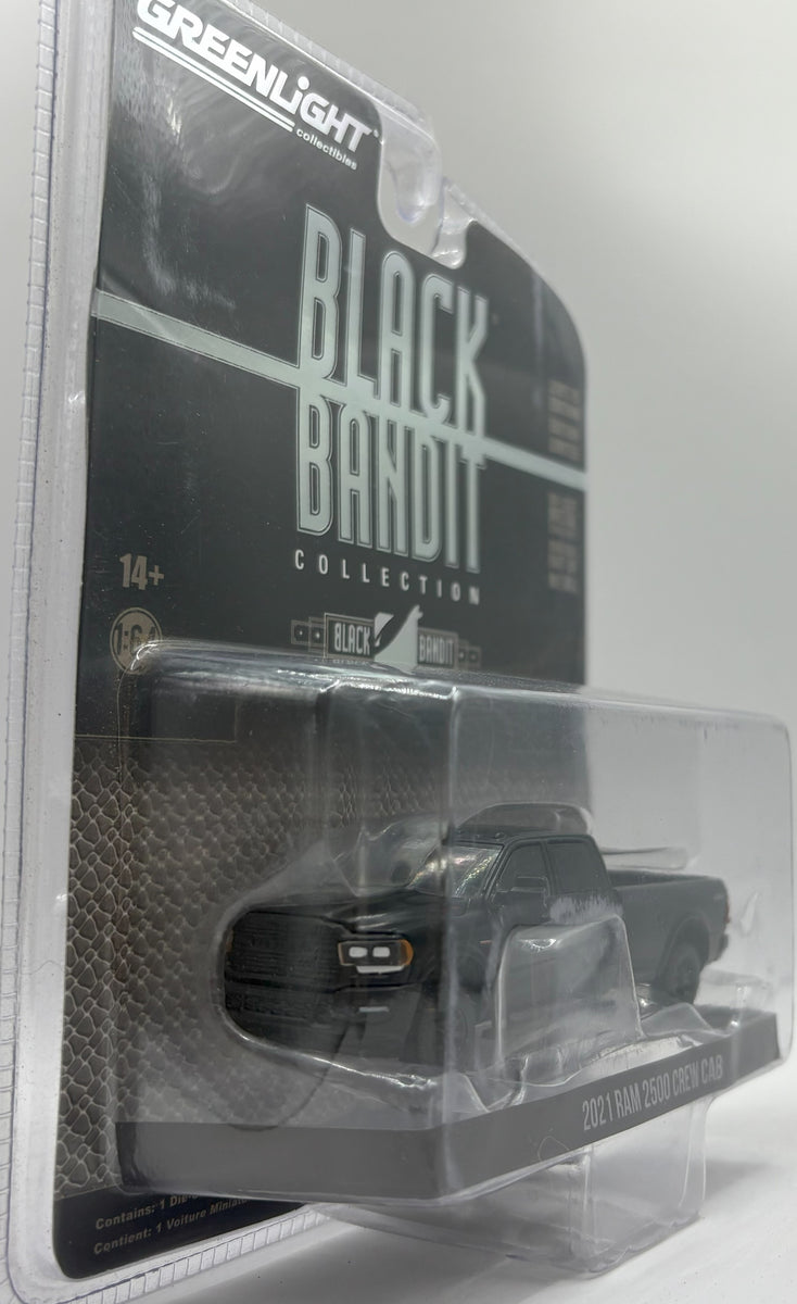 1/64 GREENLIGHT 2021 RAM 2500 CREW CAB BLACK BANDIT BLACK NEW ON CARD ...
