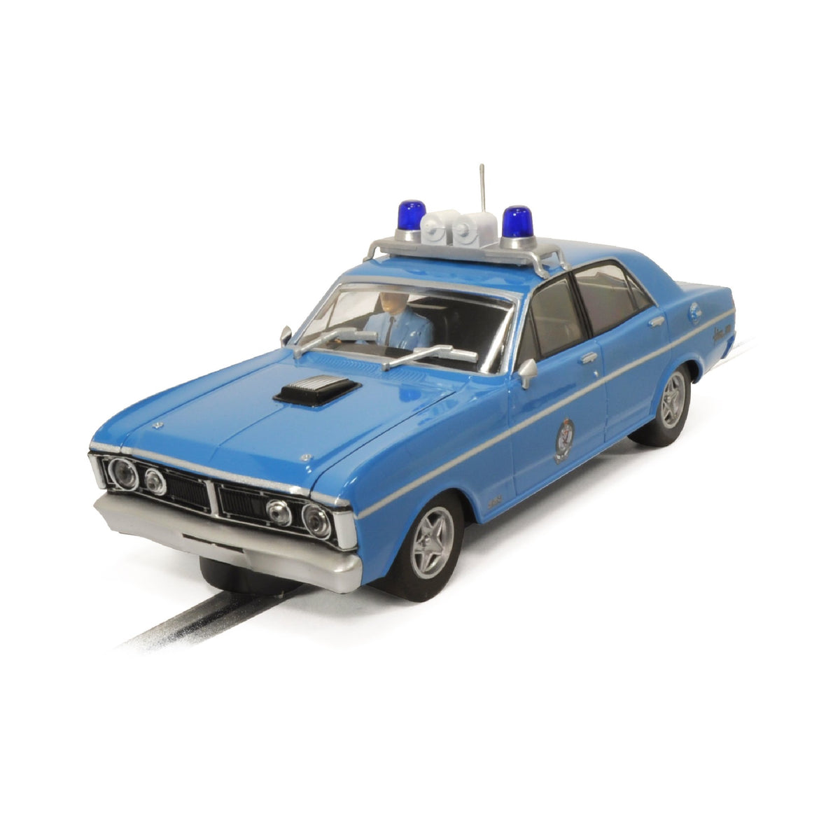 SCALEXTRIC FORD FALCON XY NSW POLICE SLOT CAR NEW IN DISPLAY CASE ...