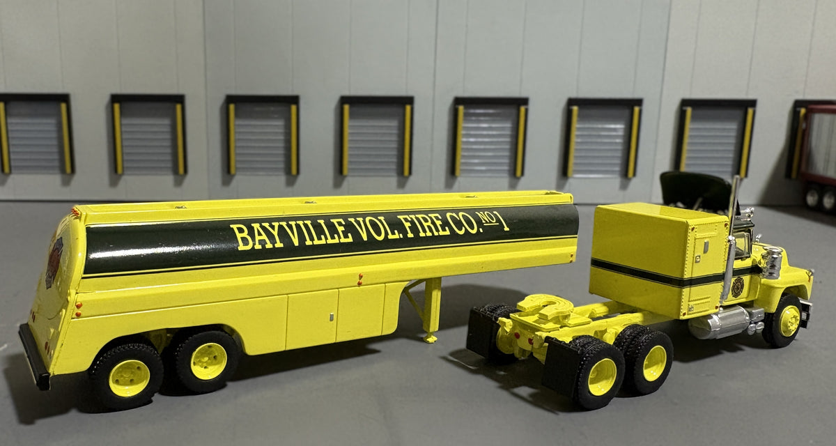 1/87 Scale Brekina Ho 1966 Mack Rs 700 Bayville Vol. Fire Co. Yellow A ...