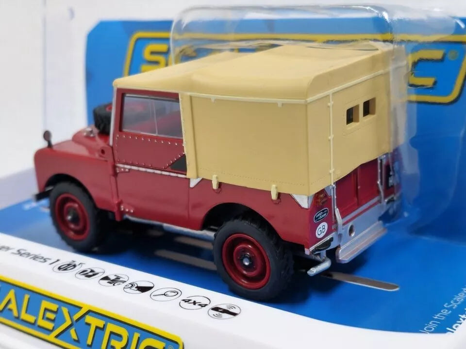 Scalextric Land Rover Series 1 - Poppy Red Slot Car New In Display Cas ...