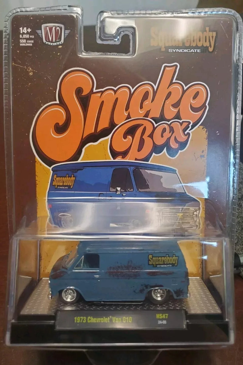 1/64 Scale M2 1973 Chev Van G10 Syndicate Square Body Smoke Box New On ...