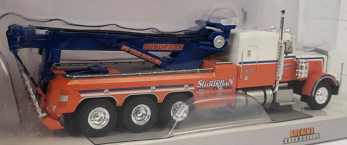 1/87 SCALE PETERBILT SUBURBAN TRI AXLE HEAVY WRECKER TOW TRUCK ...
