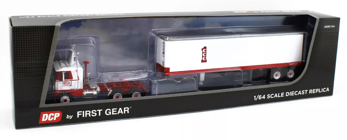 Dcp 1/64 Scale White Freightliner Crete Carrier Corp With 40Ft Vintage ...