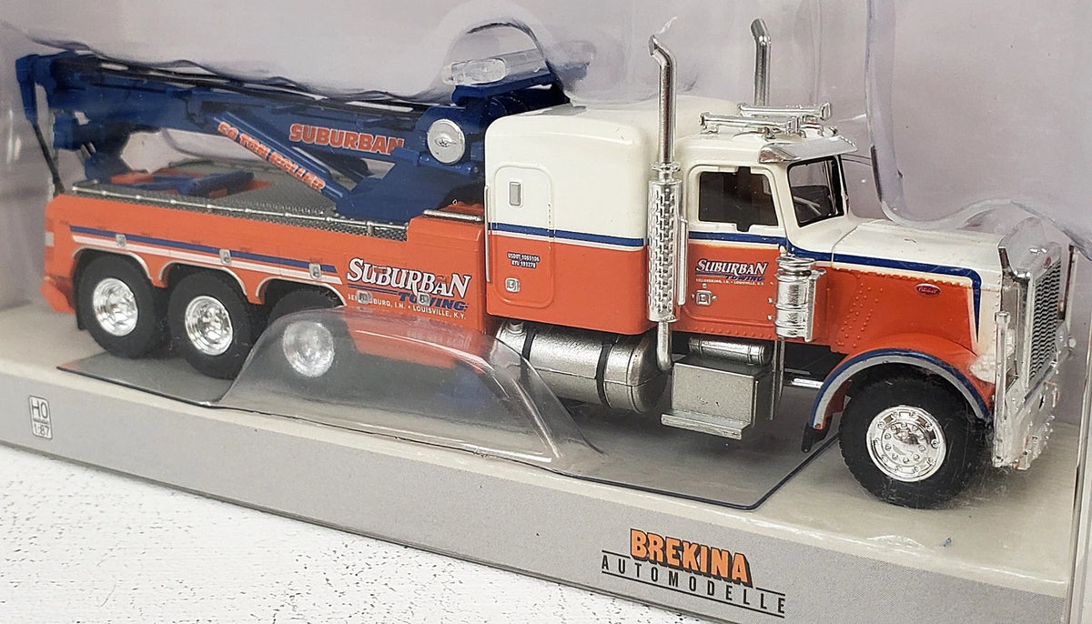 1/87 SCALE PETERBILT SUBURBAN TRI AXLE HEAVY WRECKER TOW TRUCK ...
