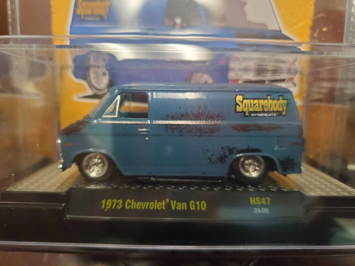 1/64 Scale M2 1973 Chev Van G10 Syndicate Square Body Smoke Box New On ...