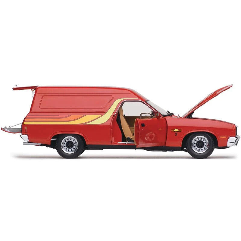 1/18 CLASSIC CARLECTABLE FORD FALCON SUNDOWNER RED FLAME PANEL VAN ...