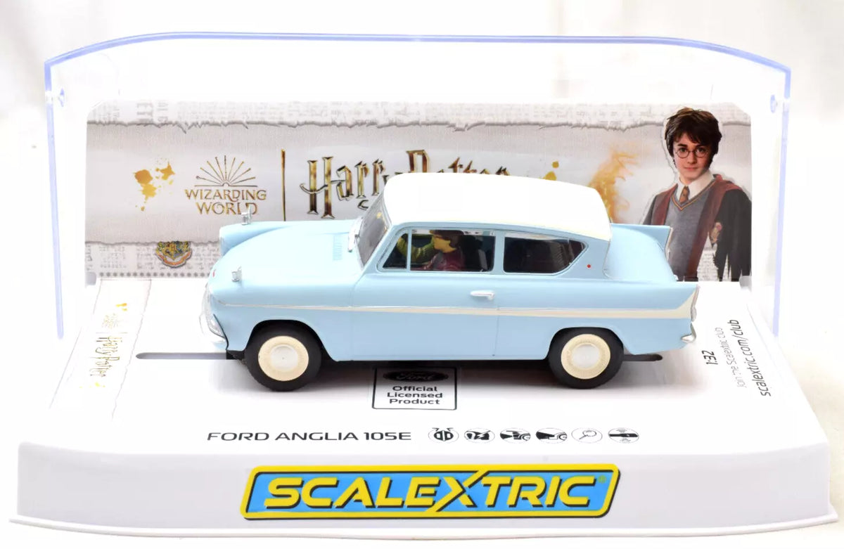 SCALEXTRIC HARRY POTTER FORD ANGLIA 105E WITH LIGHTS- SLOT CAR NEW IN ...