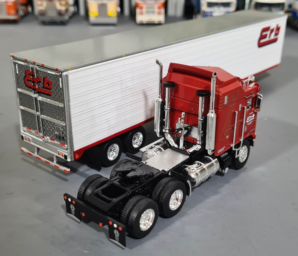 DCP / FIRST GEAR K100 KENWORTH ERB TRANSPORT WITH FRIDGE TRAILER*****6 ...
